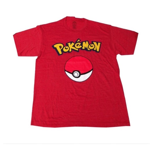 Pokemon | Shirts | Pokmon Pokeball Logo Red Tee Mens Size Xlarge | Poshmark
